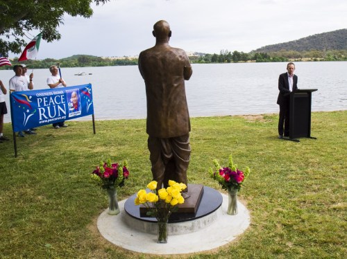 New statue in Canberra | Sri Chinmoy Centre
