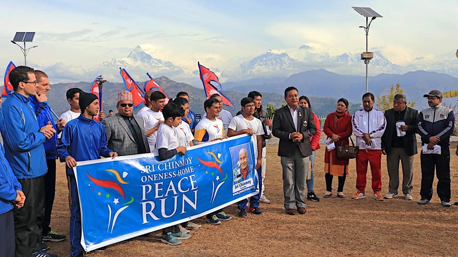 Peace Run visits Nepal | Sri Chinmoy Centre